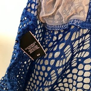 Victoria's Secret | Intimates & Sleepwear | Mesh Halter Teddy In Cobalt ...